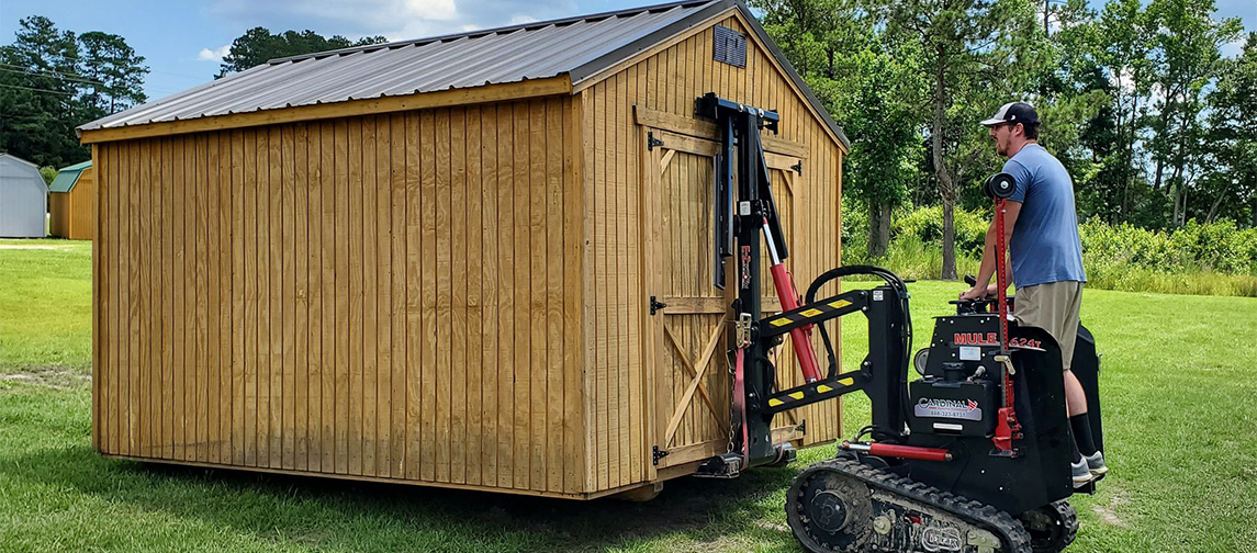 Storage Shed Transportation And Setup - Backyard Barns and Beyond